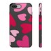 Heart Phone Cases, Red and Pink Heart Phone Cases, Colorful Hearts ...