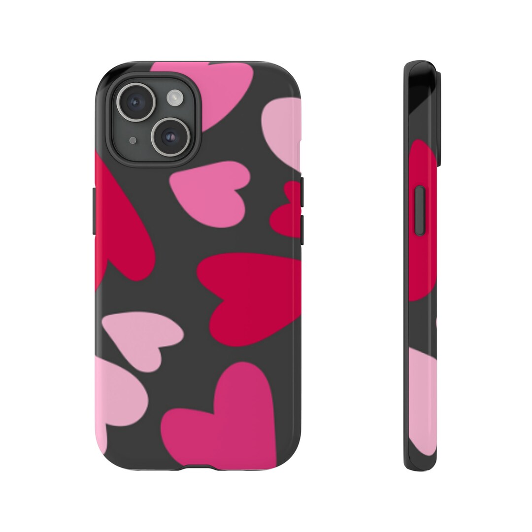 Heart Phone Cases, Red and Pink Heart Phone Cases, Colorful Hearts ...