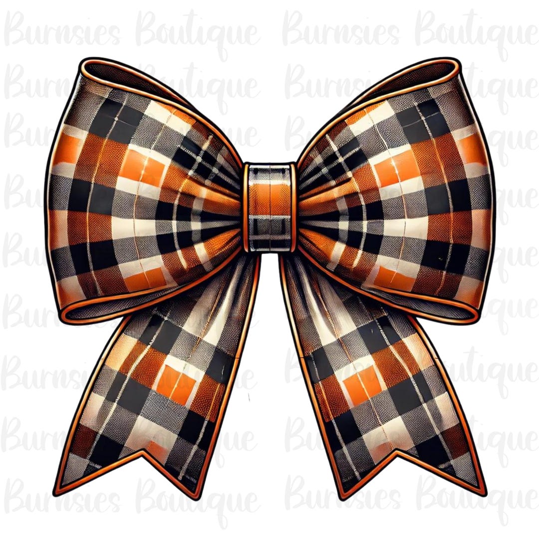 Fall Coquette Bow Png, Fall Plaid Bow Png, Cute Fall Bow Shirt ...
