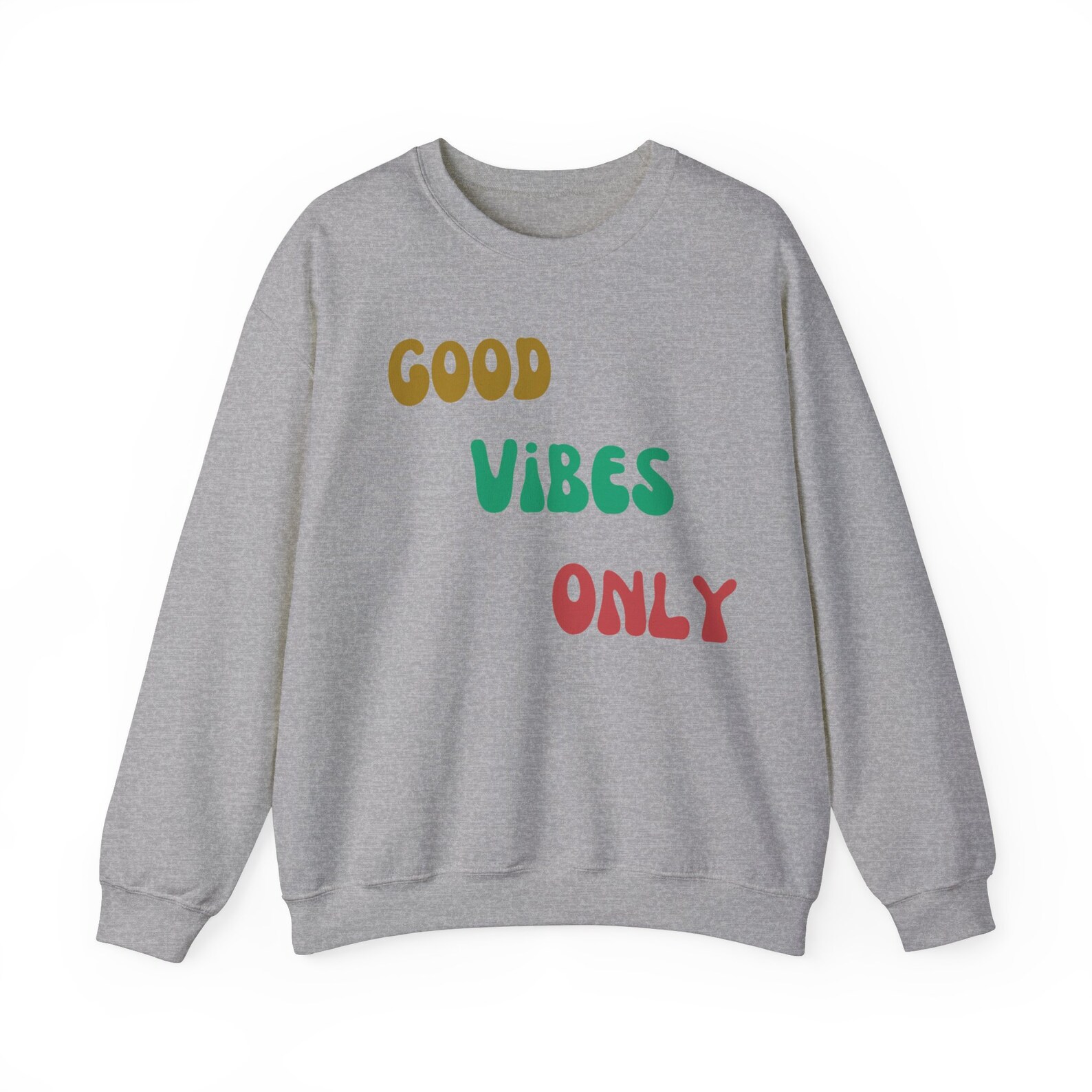 Unisex Good Vibes Only Sweatshirt, Feeling Good Shirts, Trending ...