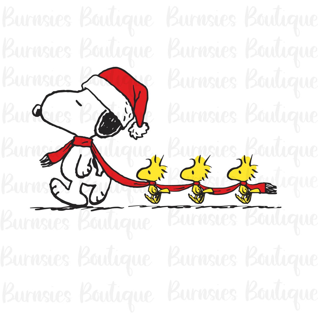 Snoopy Follow the Leader Png Svg, Snoopy and Woodstock in a Line Png ...