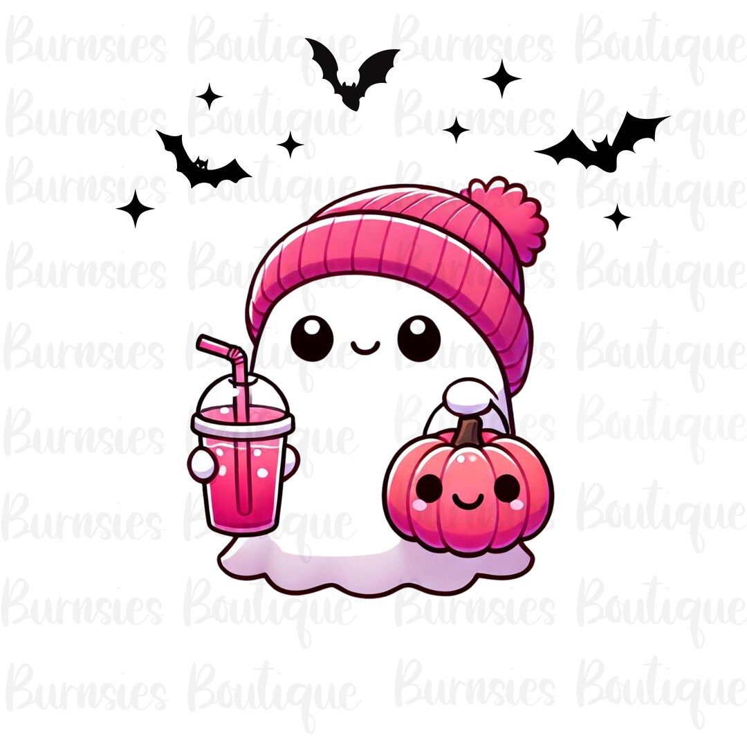 Cute Pink Ghost Png Svg, Ghost Png Svg, Cute Ghost Png Svg, Halloween ...
