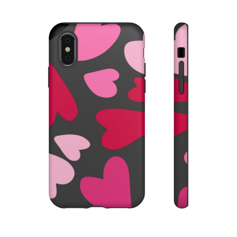 Heart Phone Cases, Red and Pink Heart Phone Cases, Colorful Hearts ...