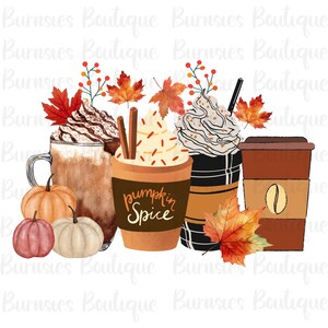 Fall Coffee Png, Sublimation Design, Coffee Lovers Png, Fall ...
