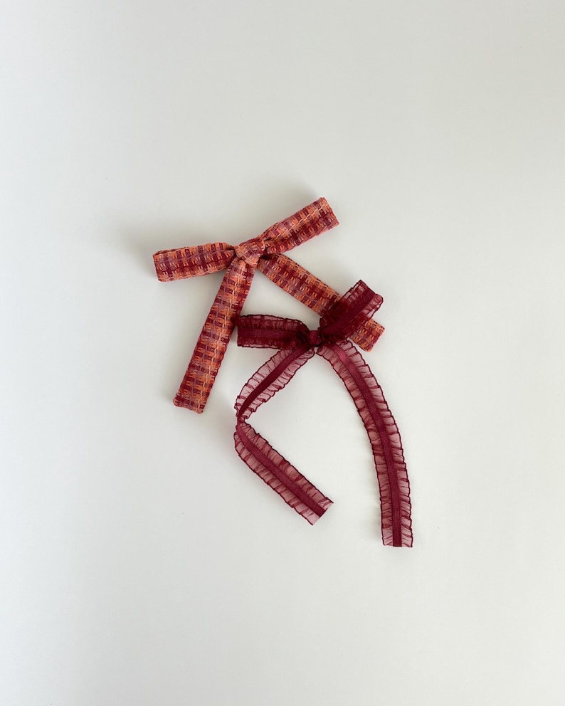 Pink Baby Bow Set: Valentines Day Pretty Baby Headbands and Clip Set - Etsy