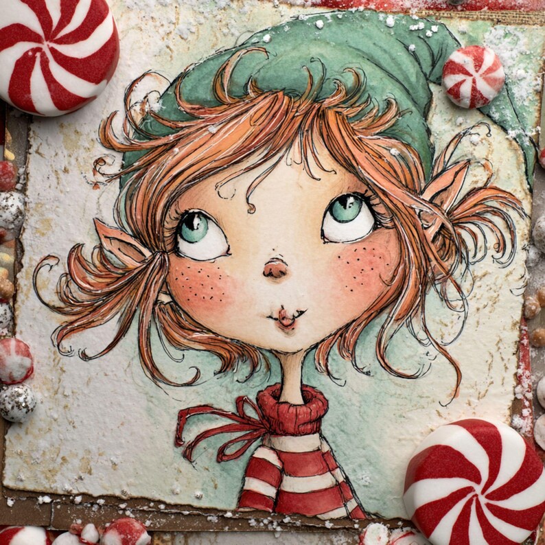 Whimsical Elf Christmas Sign: 10x10 Aluminum Holiday Wall Decor - Etsy