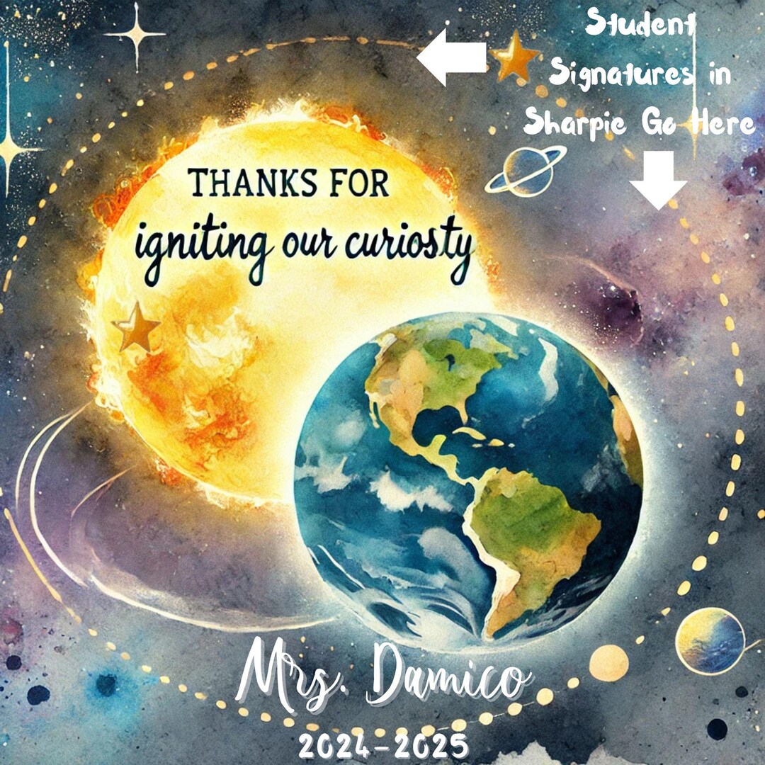 Personalized Teacher Appreciation Sign – "thanks for Igniting Our ...