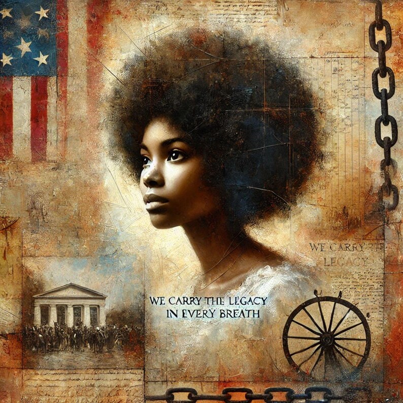 Juneteenth Art Print Sign 10x10 – Legacy Freedom Sign, African American ...