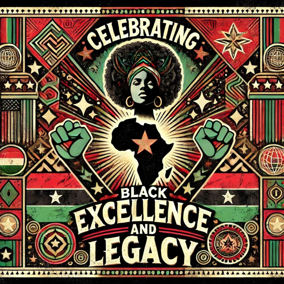 African Heritage Aluminum Sign Black Excellence and Legacy Aluminum ...