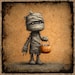 Cute Mummy Halloween Aluminum Sign, Spooky Kids Decor (10x10) - Etsy