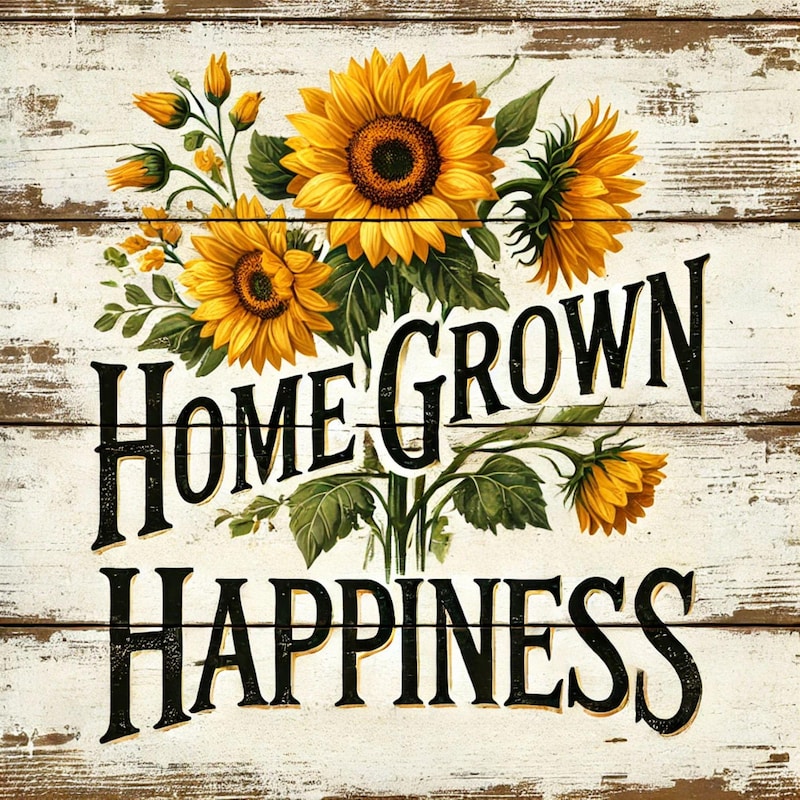 Homegrown Sign - Etsy
