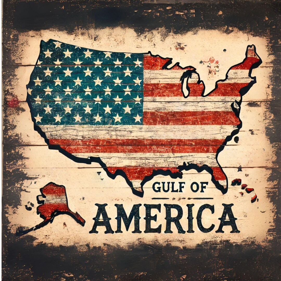 Rustic American Flag Metal Sign, Vintage USA Map Wall Art, Patriotic ...