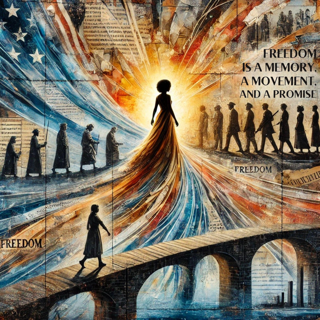 Juneteenth Wall Art 10x10 – African American Freedom Sign, Emancipation ...