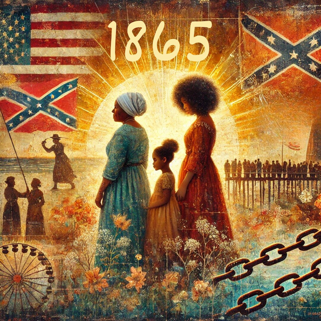 1865 Emancipation Sign – 10x10 Aluminum Juneteenth Art for Home Décor ...