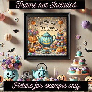 Witch's Tea Room Halloween Sign, Spooky Kitchen Decor - Etsy