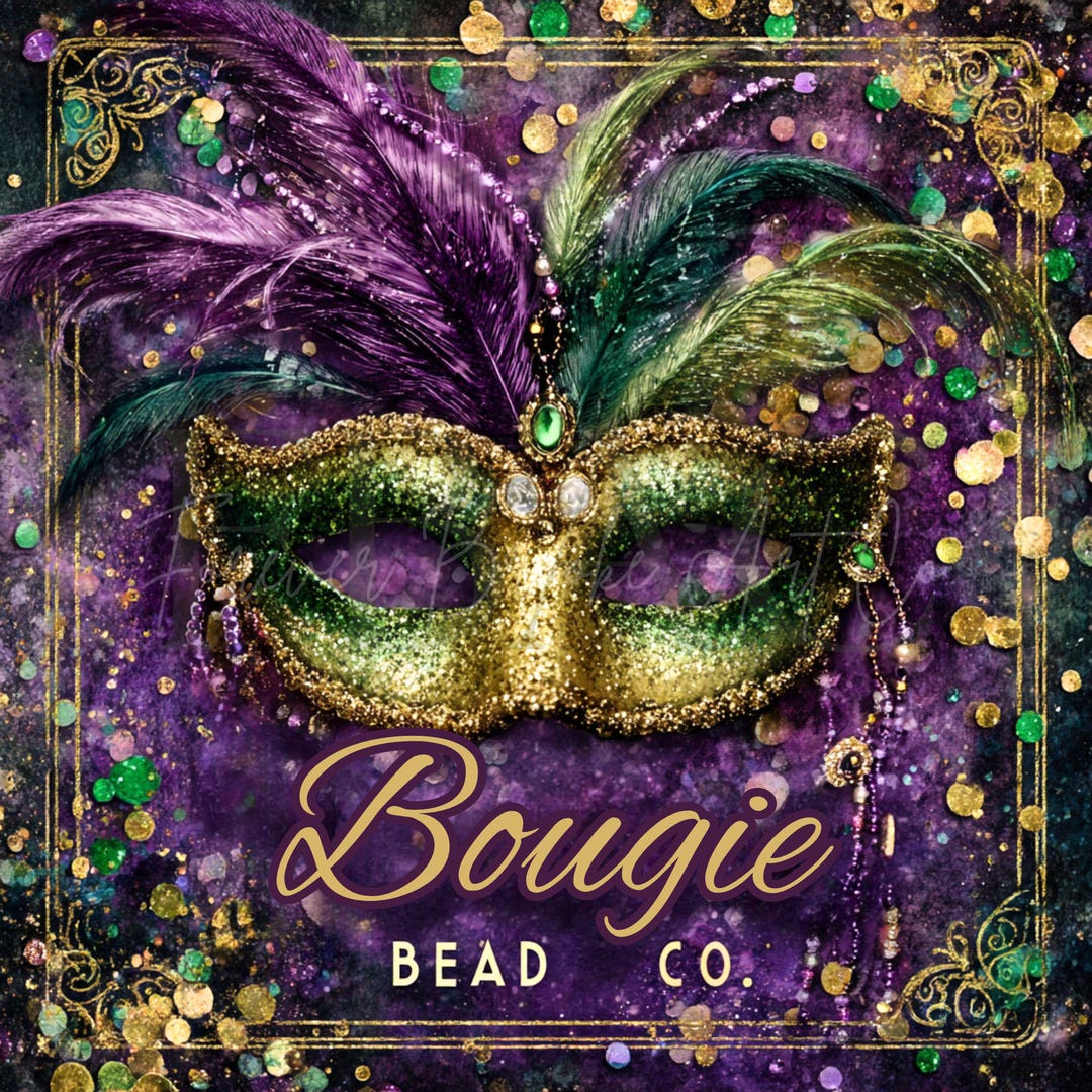 Bougie Bead Co. Mardi Gras Mask Sign – Glitter Wall Art Decor - Etsy