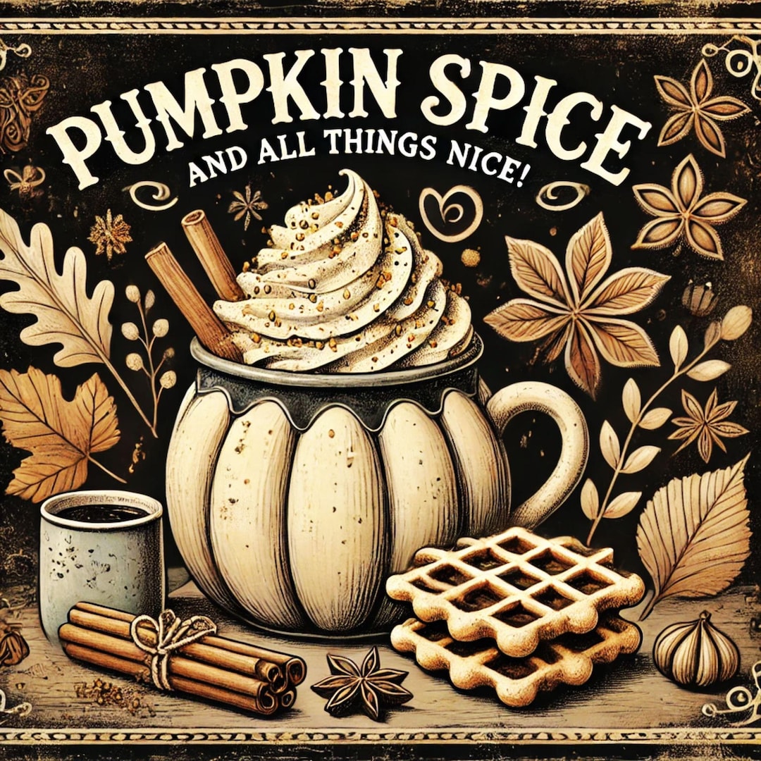 Pumpkin Spice Fall Sign – Cozy Autumn Kitchen Decor – 10x10 Aluminum ...