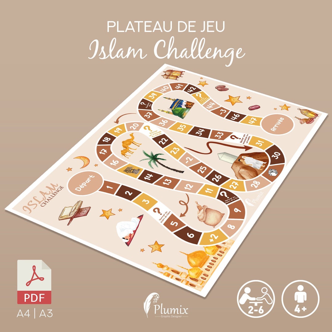 Islam Challenge Board Game for Kids - Etsy