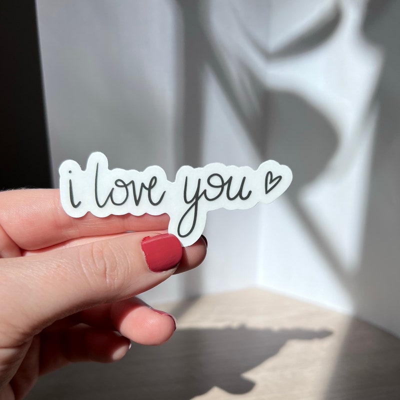 I Love You Stickers - Etsy