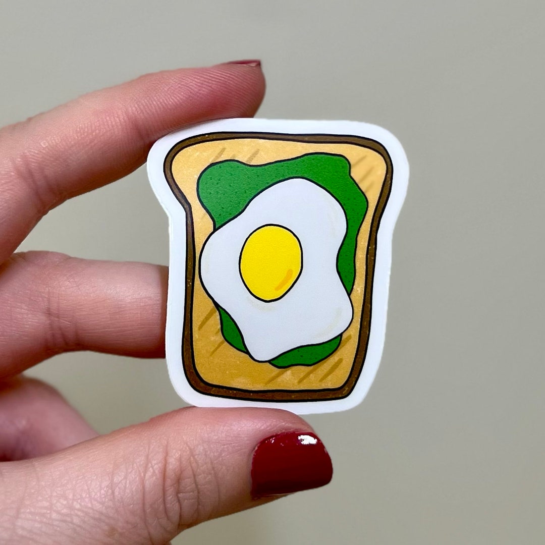 Eggy Toast Sticker, 2" Die Cut - Etsy