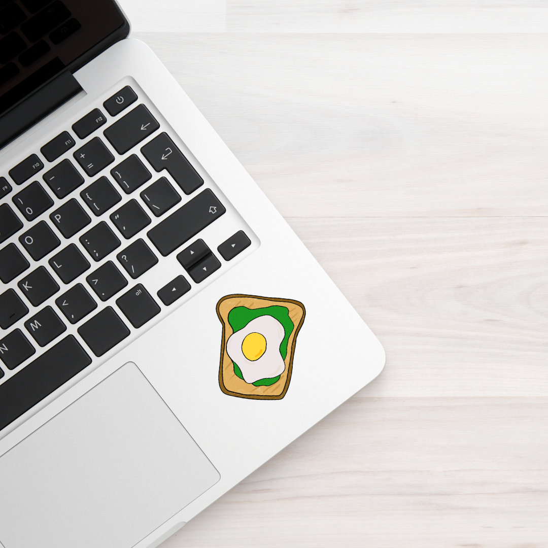 Eggy Toast Sticker, 2" Die Cut - Etsy
