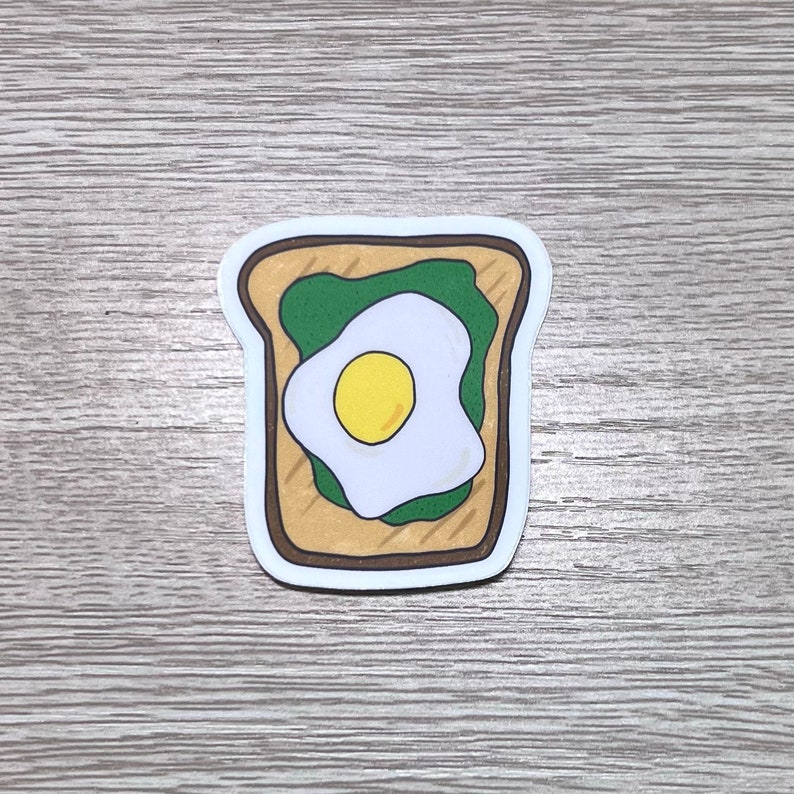 Eggy Toast Sticker, 2" Die Cut - Etsy