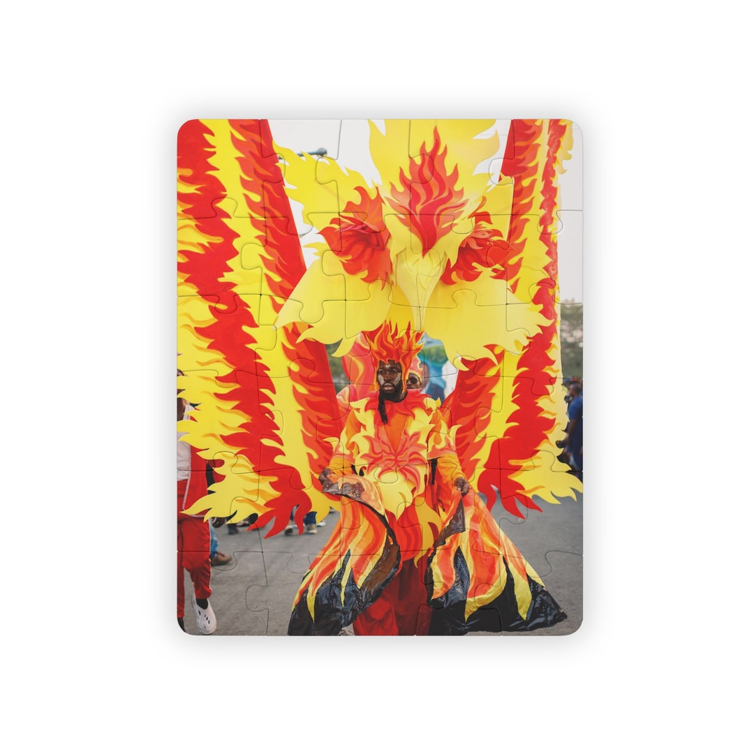 Burning Man Jigsaw Puzzle for Kids 30 Piece Children Sublimation Puzzle ...