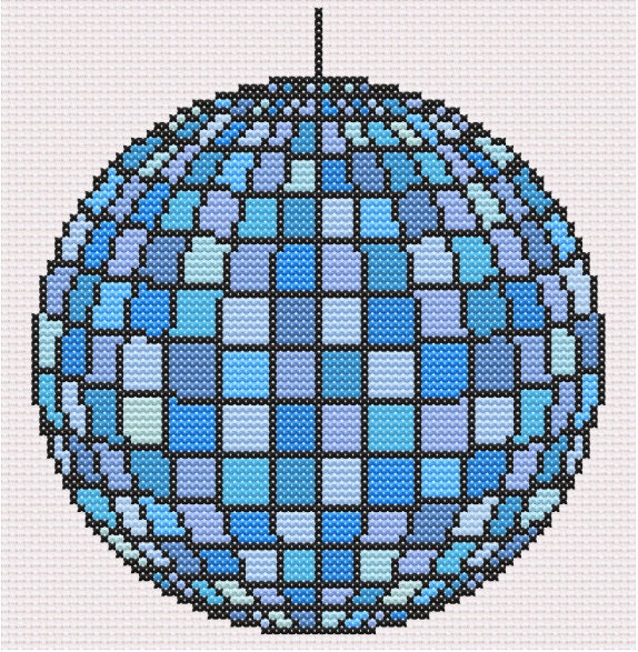 Shades of Blue Cross Stitch PDF Pattern Instant Download - Etsy