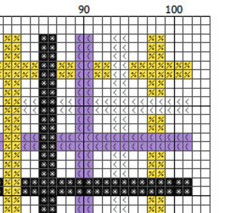 Nonbinary Pride Flag Tartan Cross Stitch PDF Pattern - Etsy