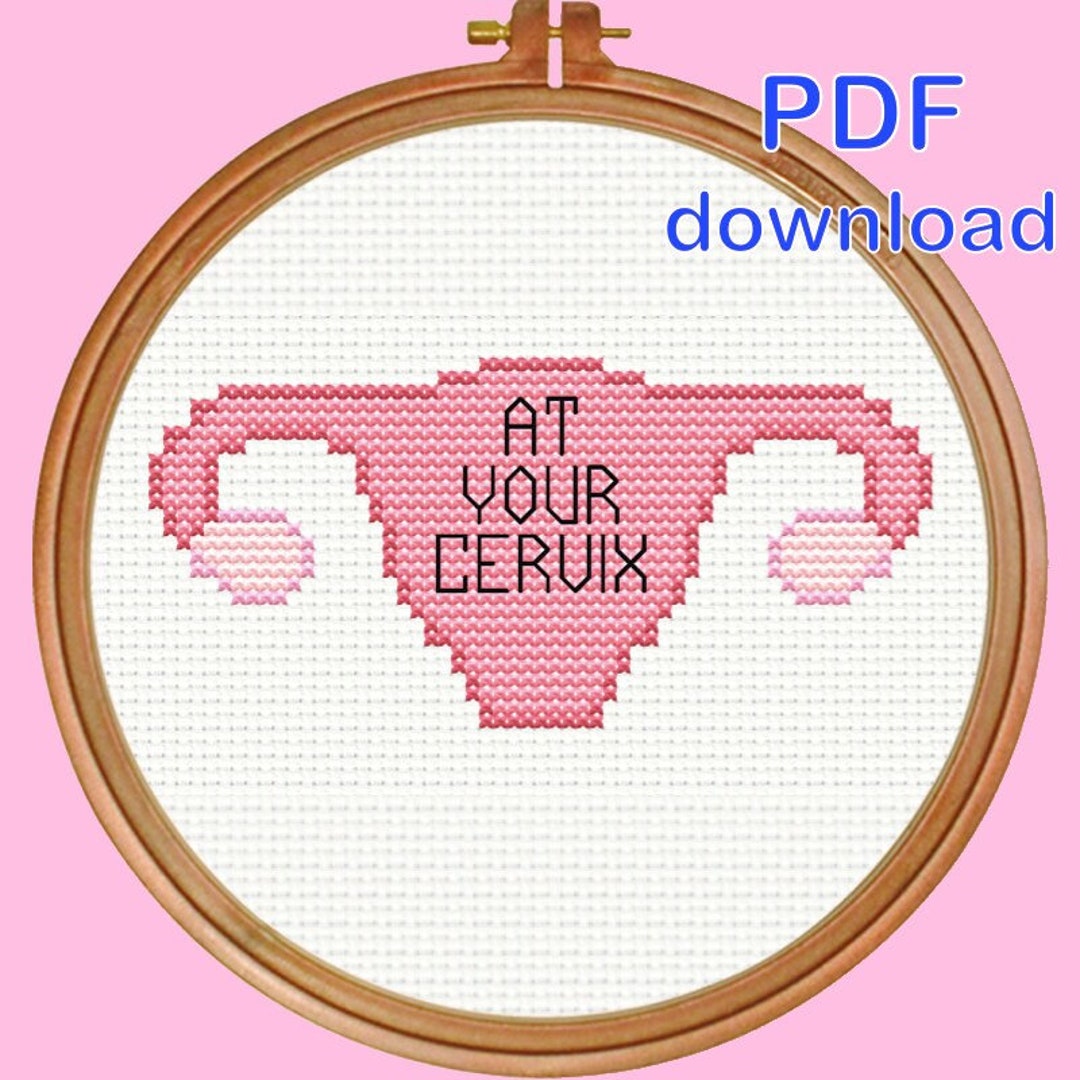 At Your Cervix Cross Stitch PDF Pattern Instant Download - Etsy
