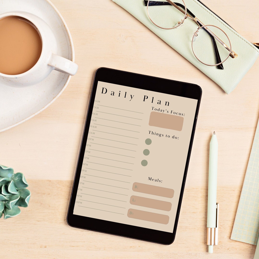 AESTHETIC DAILY PLANNER - Etsy