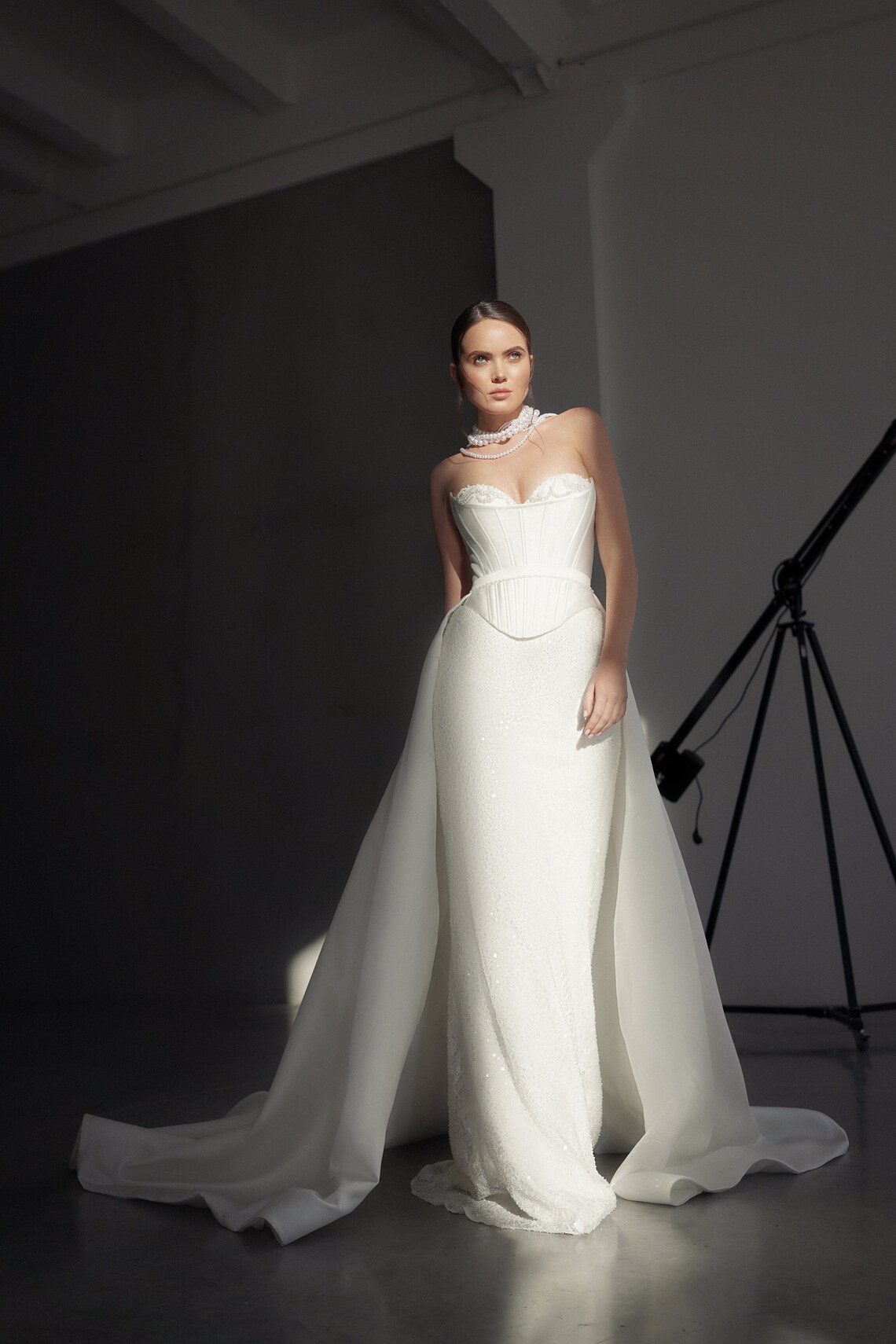 Sheath Mermaid Wedding Dress, Basque Waist, V Corset Wedding Dress ...