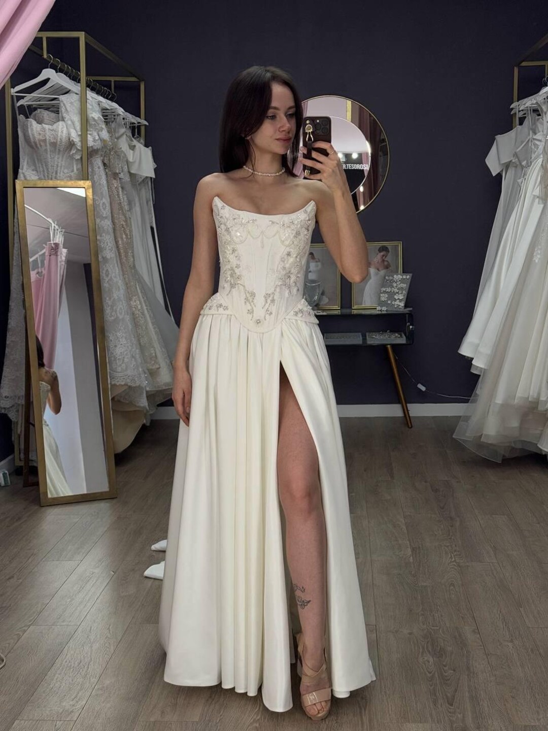 Basque Waist Wedding Corset, Drop Waist Lace Bridal Corset, Two Piece ...