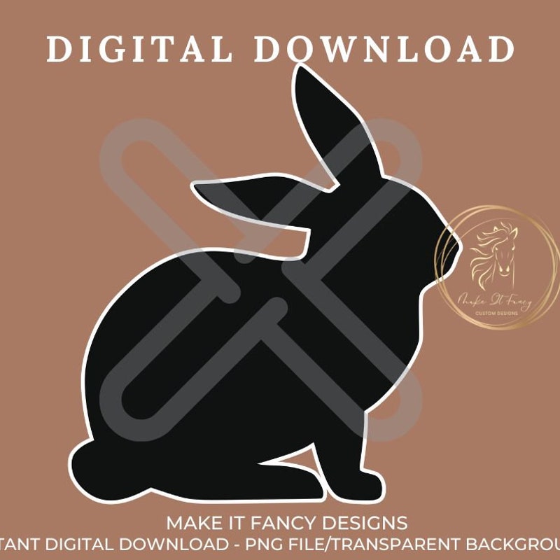 Silhouette Rabbit - Etsy