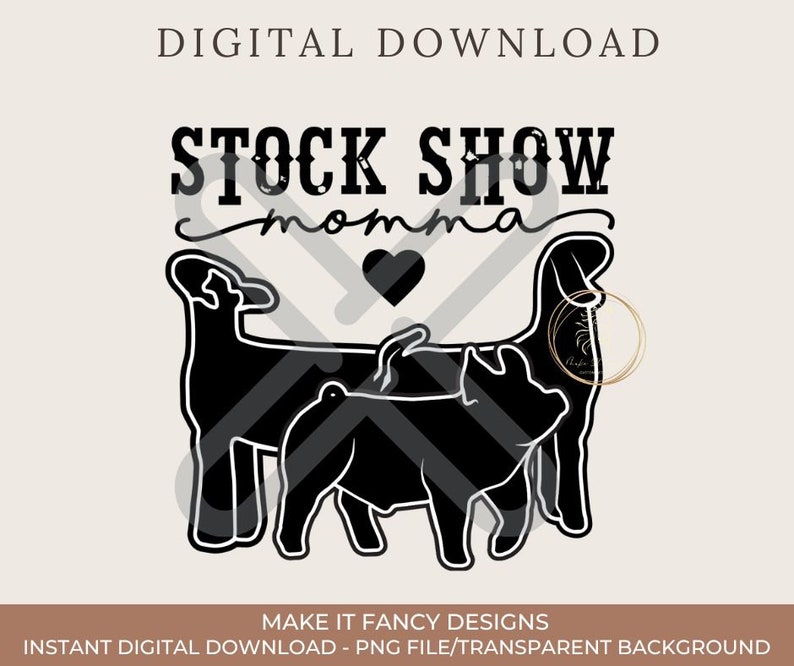 FFA 4h Show Animals PNG Digital File Stock Show, Livestock Show Time ...