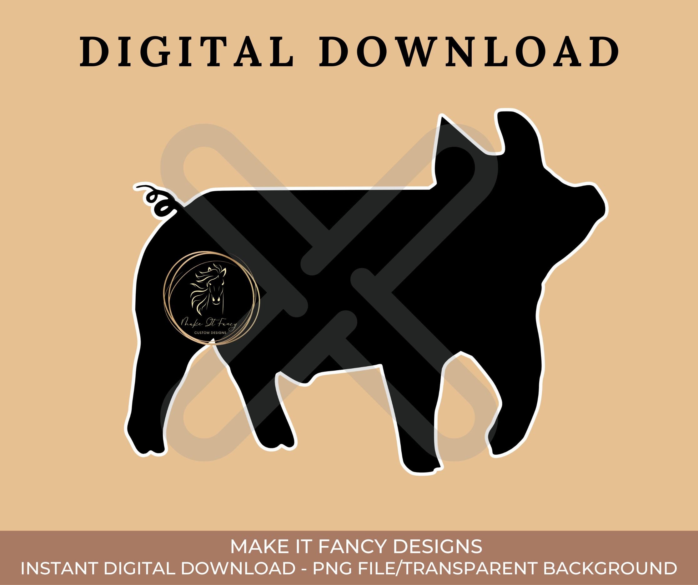 FFA 4h Show Pig PNG Digital File Stock Show, Livestock Show Time Show ...