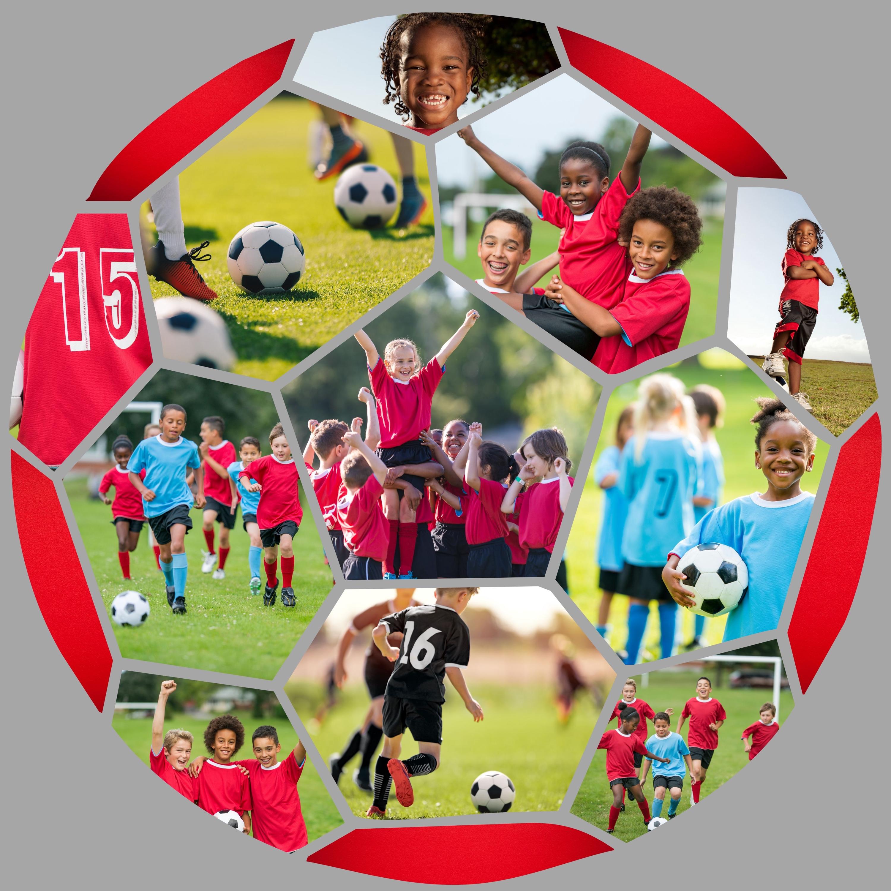 Soccer Photo Collage 16 Pcs Inside Photo Collage Canva Sport Collage ...