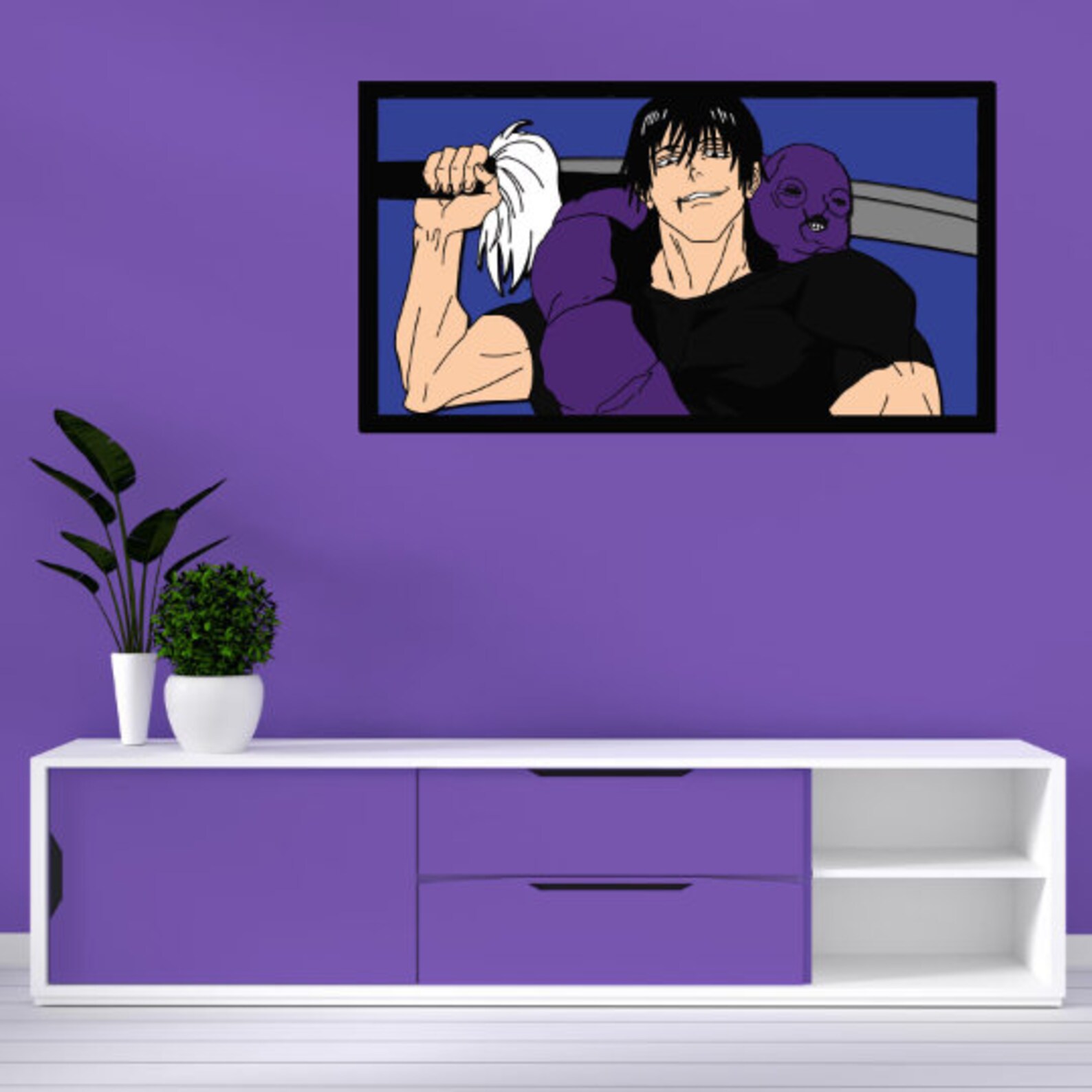 Sword Guy SVG, Layered Design Anime, Laser Cutting Anime, Villain SVG ...