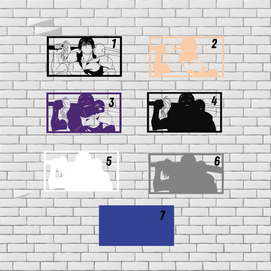 Sword Guy SVG, Layered Design Anime, Laser Cutting Anime, Villain SVG ...