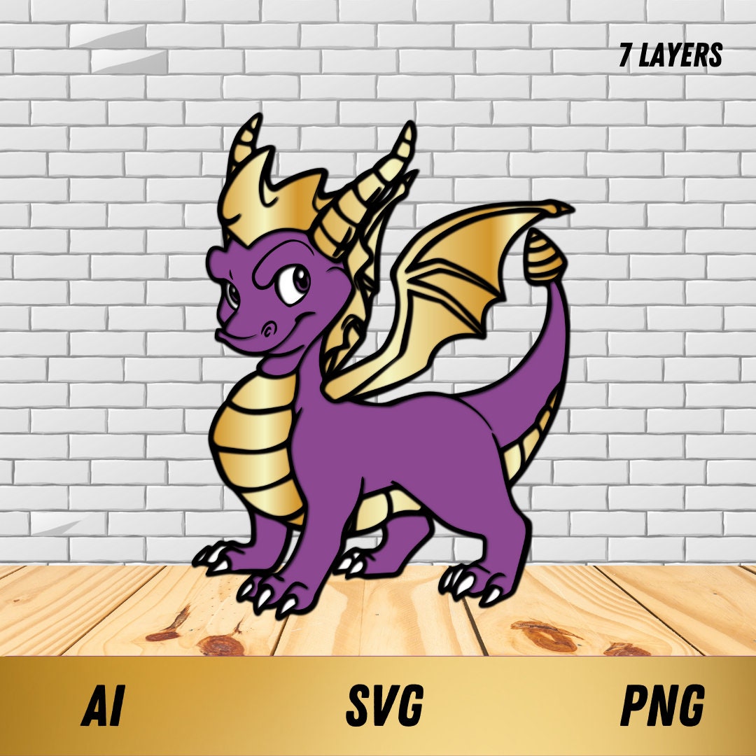 Adevnture Dragon SVG File, Stacked Sign for Laser Cutting, Mandala ...