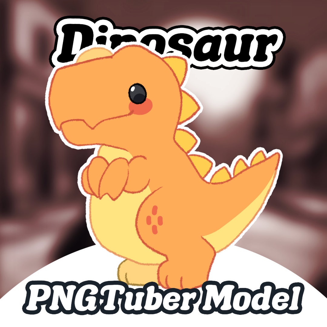 Dinosaur T-rex Pngtuber, Premade Pngtuber+ Model, Streaming Giftuber ...