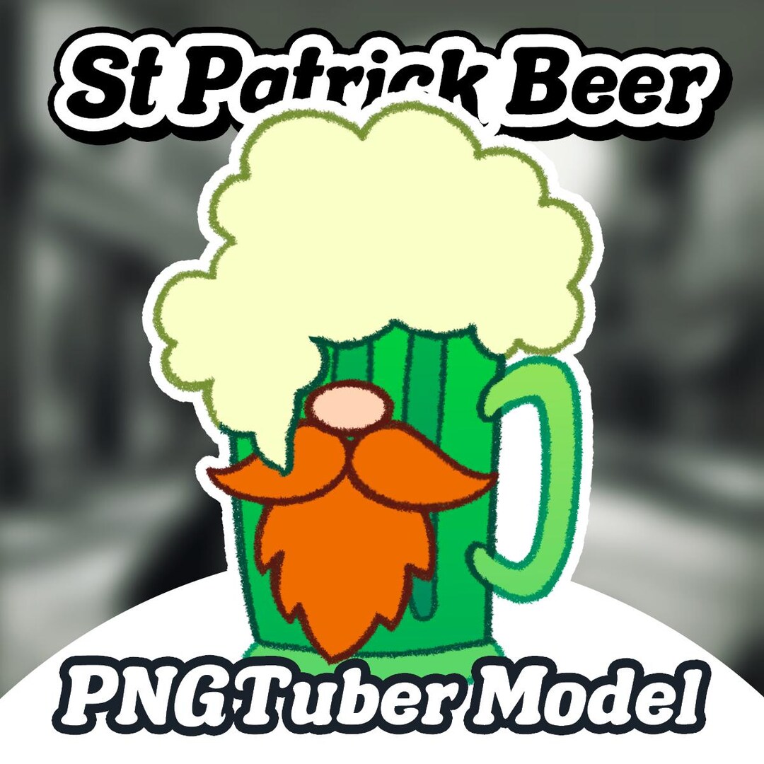 ST PATRICKS DAY Talking Beer Pngtuber, Animated Pngtuber+ Veadotube ...