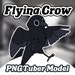 Flying Crow/raven Pngtuber, Animated Pngtuber+ Veadotube Mini Model ...