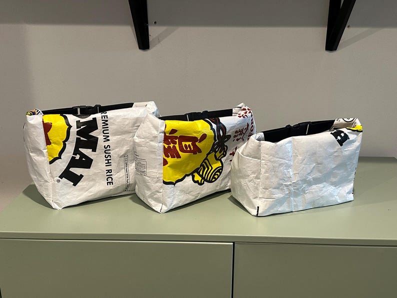 Chalk Bag, Chalk Bucket, Bouldering Bag, Upcycled From Rice Bag - Etsy