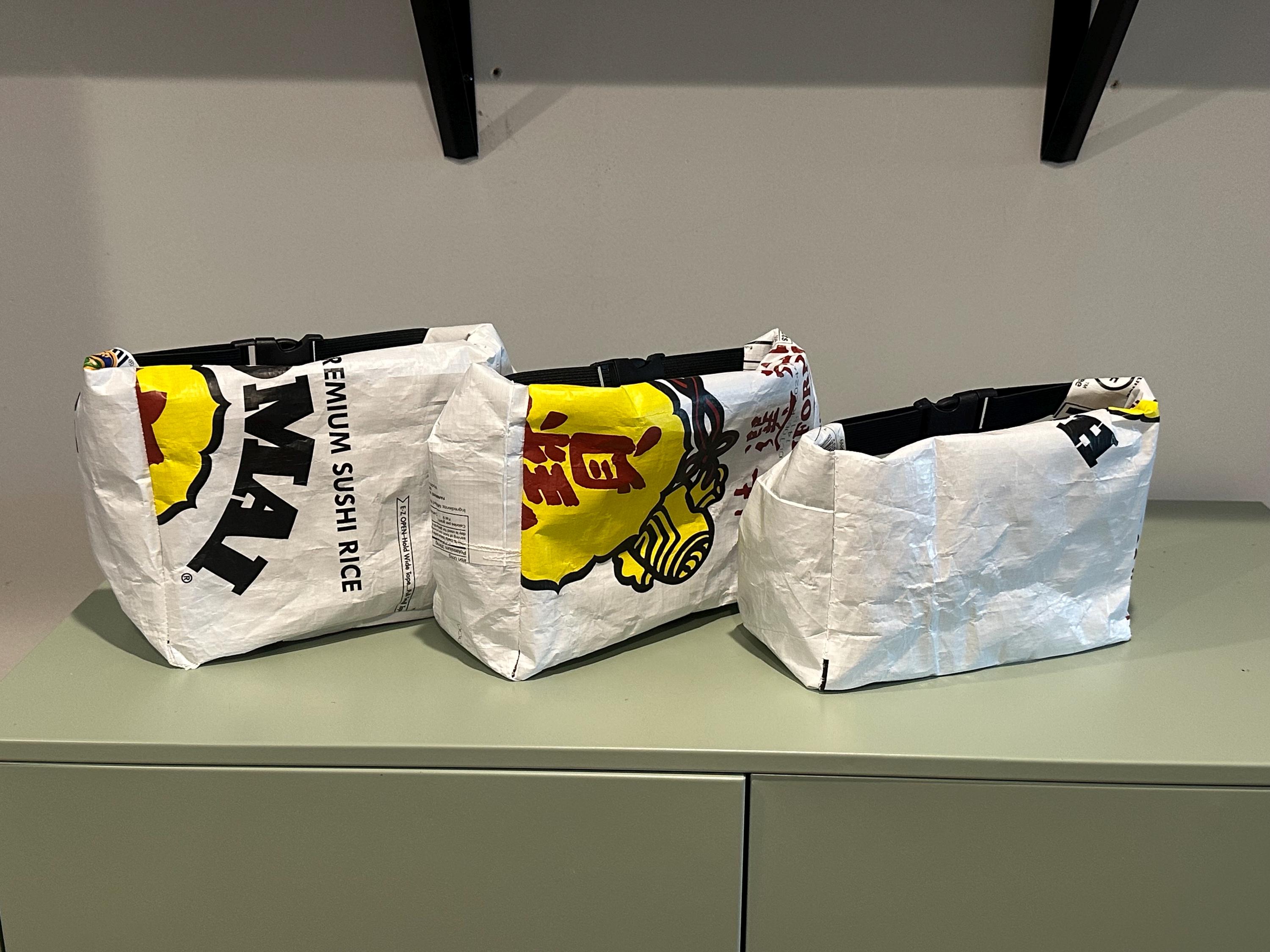 Chalk Bag, Chalk Bucket, Bouldering Bag, Upcycled From Rice Bag - Etsy