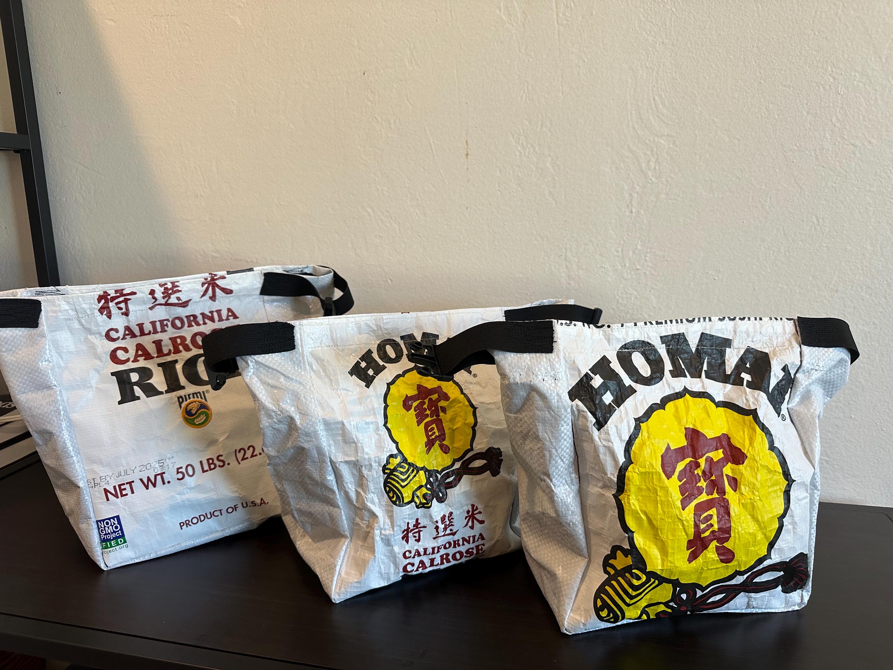 Chalk Bag, Chalk Bucket, Bouldering Bag, Upcycled From Rice Bag - Etsy