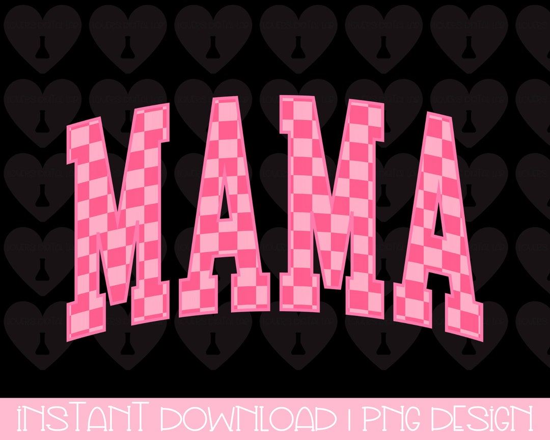 PINK CHECKERED MAMA Png | Pink Png, Mama Png, Retro Arch Png, Arch ...
