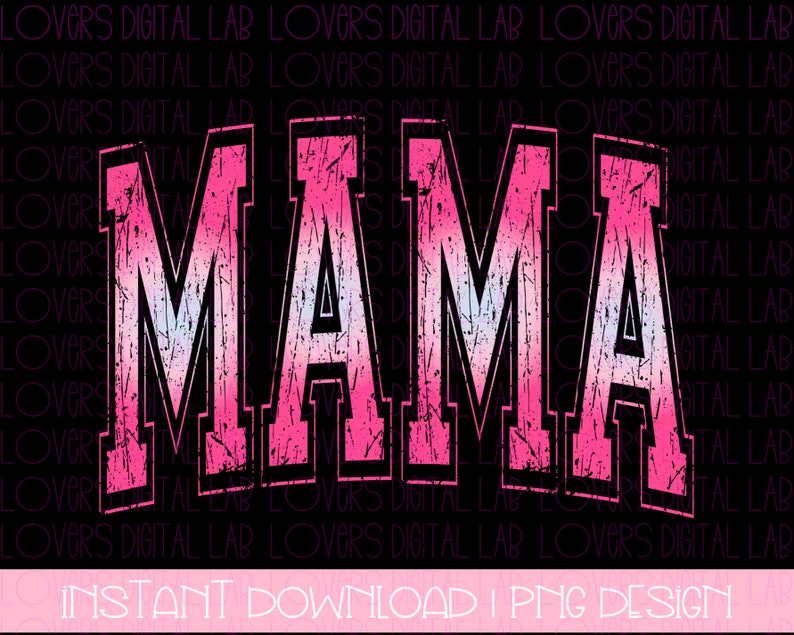 DISTRESSED PINK MAMA Png | Purple Png, Mama Png, Retro Arch Png, Arch ...