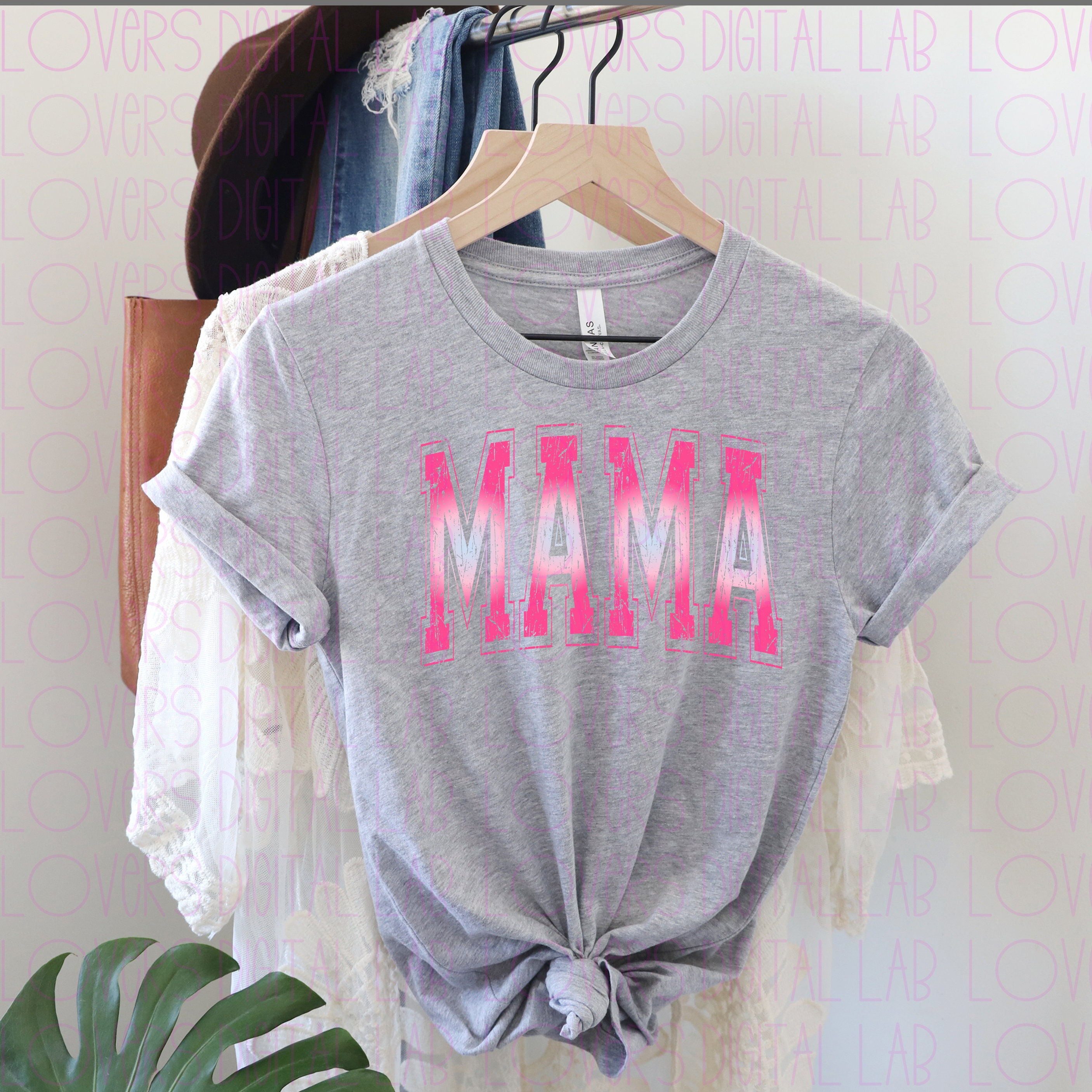 DISTRESSED PINK MAMA Png Purple Png, Mama Png, Retro Arch Png, Arch ...