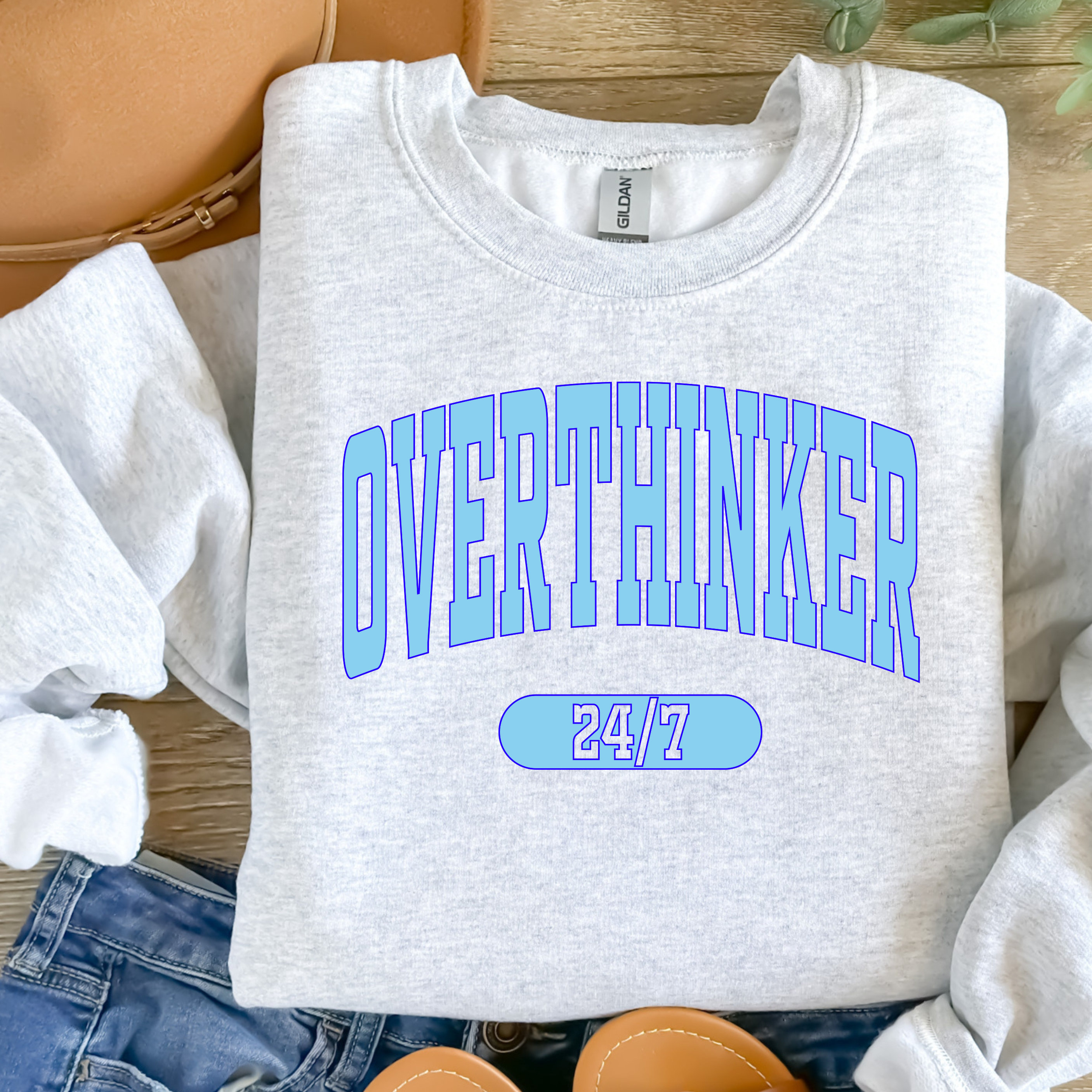 BABY BLUE OVERTHINKER Png| Blue Png, Overthinker Png, Retro Arch Png ...